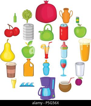Heavy drinking icons set, cartoon style Stock Vector Image & Art - Alamy