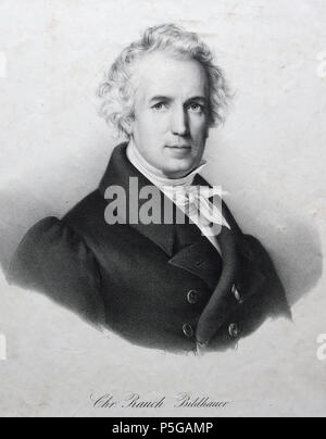 Christian Daniel Rauch (1777-1857), sculptor (photograph after painting ...