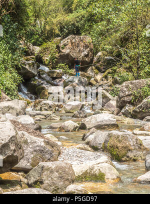 This Kuikhola/Kali Khola waterfalls is on the way to Old Silk Route ...