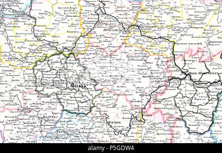 1833 Russia map Stock Photo - Alamy