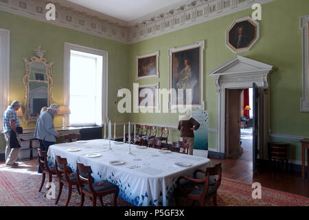 Interior Of The Room At Lacock Abbey, Lacock, Wiltshire, Uk Stock Photo ...