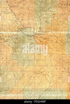 1840 Map of Montgomery County, Alabama Stock Photo - Alamy