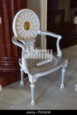 Chair with Lascelles crest, Thomas Chippendale, 1700s - Entrance Hall ...