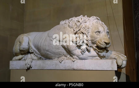 Crouching Lion, after Canova, by Rinaldo Rinaldi, 1823 Stock Photo - Alamy