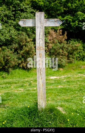 The route of the historic 1066 Country Walk near Battle in East Sussex ...