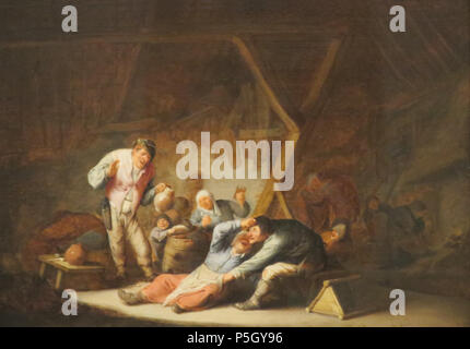 Carousing Peasants circa 1636 by Adriaen van Ostade Stock Photo - Alamy