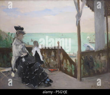 Berthe Morisot (Bourges, 1841 - Paris, 1895). The Psyche mirror (1876 ...