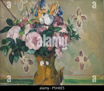 Paul Cézanne’s still life 'Vase paillé, sucrier et pommes' portrays a ...