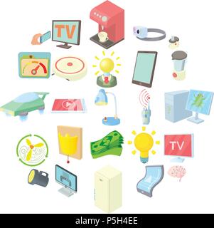 Backlight icons set, cartoon style Stock Vector Image & Art - Alamy