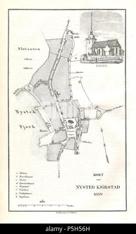 Dansk: Kort over Nysted fra Trap Danmark 1898 English: Map of Nysted ...