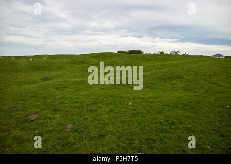 earthworks of the ancient alauna roman fort at Maryport Cumbria England ...