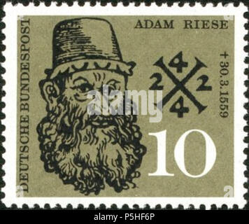 Adam Ries, Adam Riese, 1492 - 1559,s a German mathematician, 1550 Stock ...