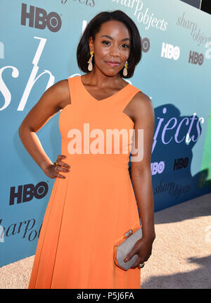 Hilary Ward attends the Premiere Of HBO's "Sharp Objects" held at The ...