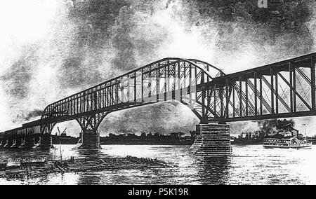 1885 St Lawrence bridge CPR Stock Photo - Alamy