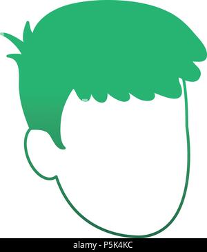 Young man faceless green lines Stock Vector Image & Art - Alamy