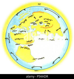 Al Masudi s Map of the World Stock Photo - Alamy