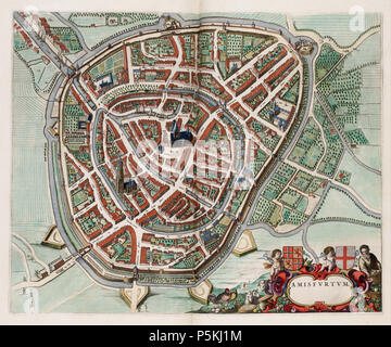 This historical map illustration by Atlas van der Hagen depicts the ...