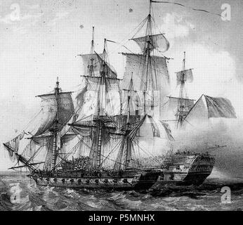 N/A. English: Capture of the East Indiaman Lord Nelson by the French ...