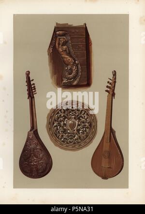 Cetera or cither. Chromolithograph from an illustration by William Gibb ...