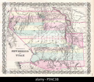 The 1855 Colton Map of Utah and New Mexico is the first edition of this ...