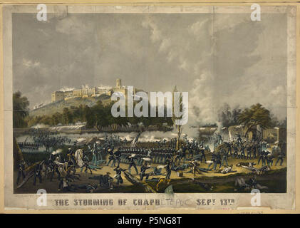 Batalla de chapultepec 13 de septiembre de 1847 Stock Photo - Alamy