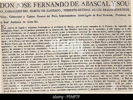 . Español: José Fernando de Abascal, Marqués de la Concordia y Virrey ...