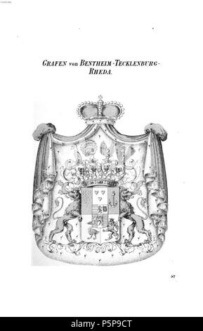 N/A. Wappen Bentheim Tecklenburg Rheda - Tyroff HA.jpg . between 1846 ...