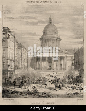 Canonnade du Panthéon, 1848 Stock Photo - Alamy