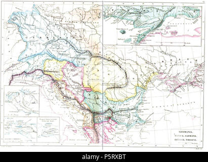 Map of Europe according to Strabo Stock Photo - Alamy