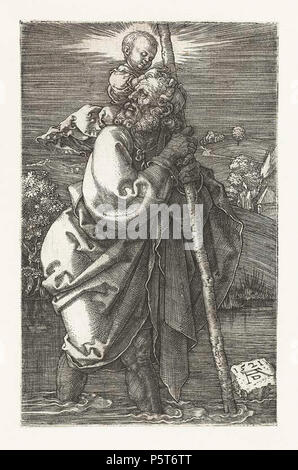 N/A. English: St Christopher Facing to the Right . 1521. Durer 41 77 St ...