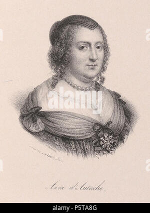 Anne of Austria (1601-1666). Wife of Louis XIII, king of France ...