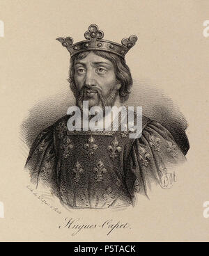 Portrait of Hugh Capet (941-996) King of the Franks. Ancient ...