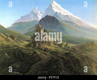 Caspar David Friedrich - The Watzmann Stock Photo - Alamy