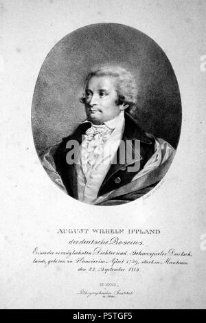 August Wilhelm Iffland Johann Stephan Decker Stock Photo - Alamy