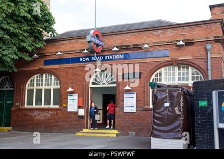 Bow Road Underground Station, London Borough of Tower Hamlets-1 Stock ...