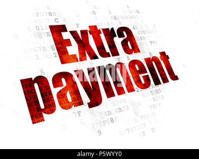 Banking concept: Extra Payment on Digital background Stock Photo - Alamy