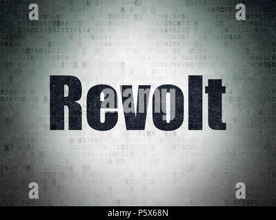 Political concept: Revolt on Digital Paper background Stock Photo - Alamy