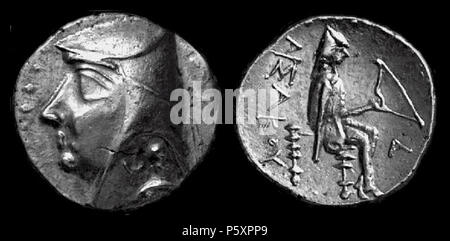 Coin of Arsaces I of Parthia Stock Photo - Alamy