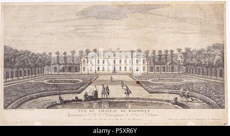 Chateau of Bagnolet. Jacques Rigaud (French, 1681-1754). Engraving ...