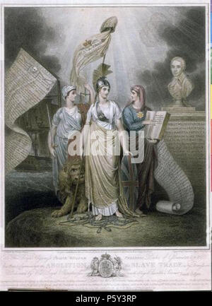 . English: 'Plate to Commemorate the Abolition of the Slave Trade' On ...