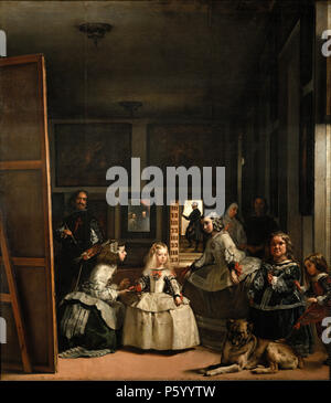 Las Meninas painting by Diego Velazquez in the Museo del Prado art ...