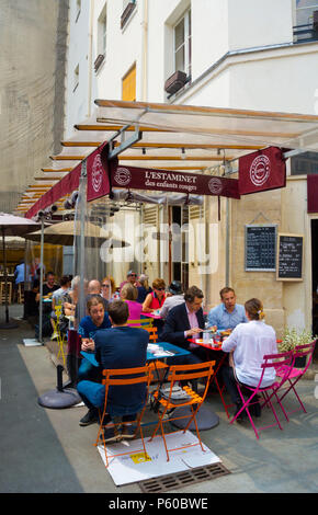 Restaurant, Marche couvert des Enfants Rouges, Le Marais, Paris, France ...