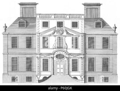 EscotHouse Talaton Devon VitruviusBritannicus 1715 Stock Photo - Alamy