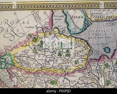 Atlas of Gerardus Mercator', 1595. World Map Stock Photo - Alamy