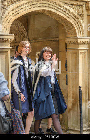Cambridge, England. 28 June 2018. Family and friends of graduands at ...