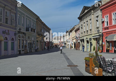 Dunavska street in Novi Sad, Serbia, empty morning view Stock Photo - Alamy