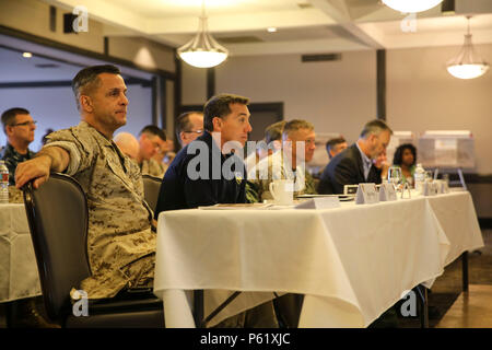 Maj. Gen. Michael Rocco, left, commanding general of 3rd Marine ...