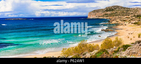 Falasarna beach, Chania, Crete, Greek Islands, Greece Stock Photo - Alamy