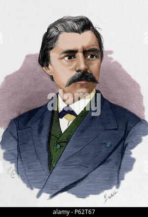 DAVID HUGHES (1831-1900) Welsh scientist and musician and co-inventor ...
