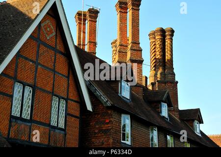 Houses Albury Village In The Surrey Hills Stock Photo - Alamy